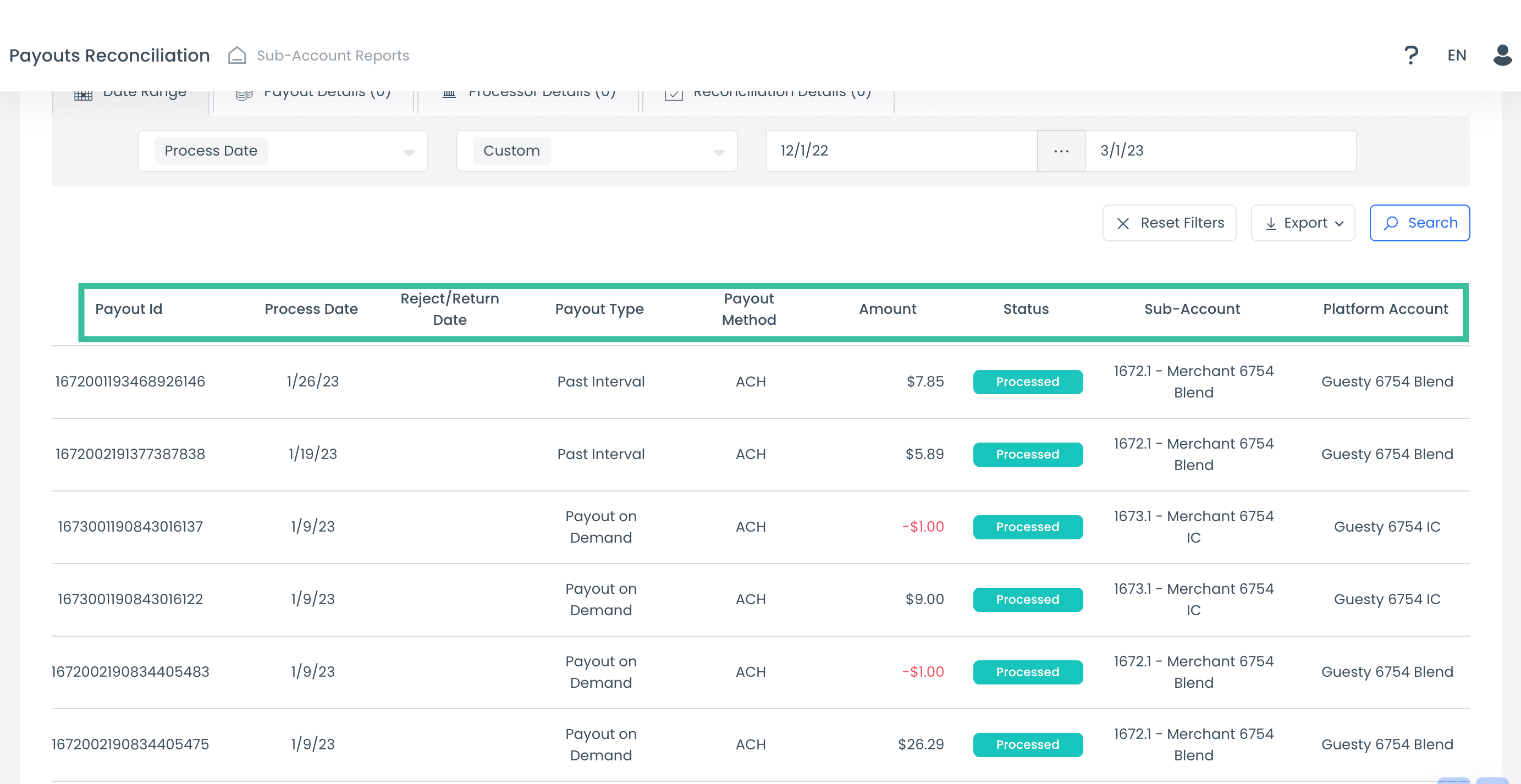 Using GuestyPay Payouts and Payouts Reconciliation reports – Guesty Help Center